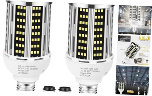 45W 2 pack LED Corn Light Bulb,400W Equivalent 5000K 45W led corn bulb ...