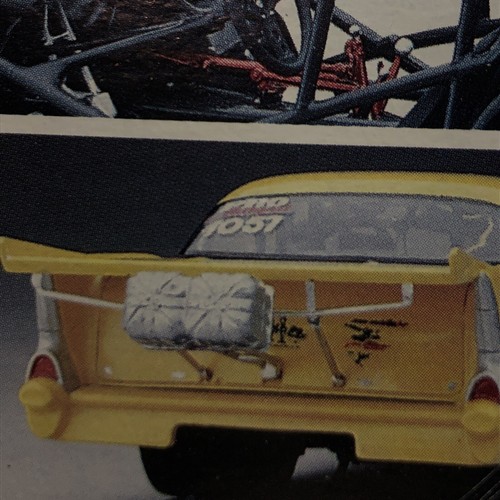 57 Chevy PRO MOD Drag Race Rear Deck Spoiler W Parachute 1:25 LBR Model ...