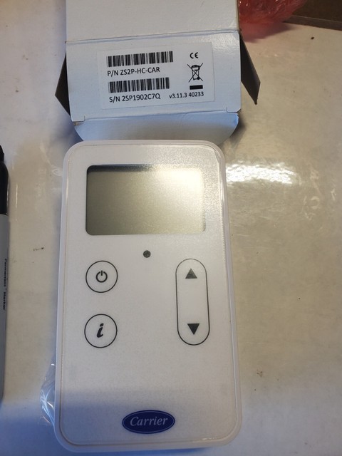 Carrier ZS Pro Thermostat Temperature Control Zone Sensor - White (ZS2P ...