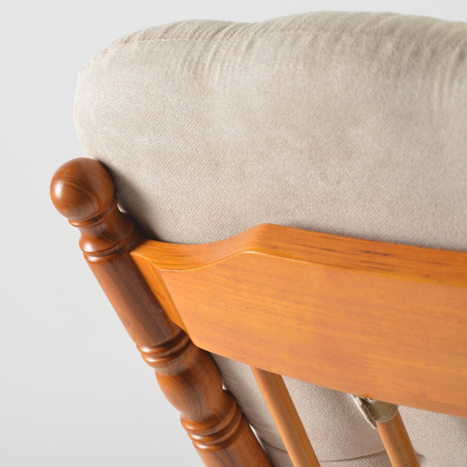 Glider Chair Thick Cushion Rocking Chair with Ottoman for Nursing ...