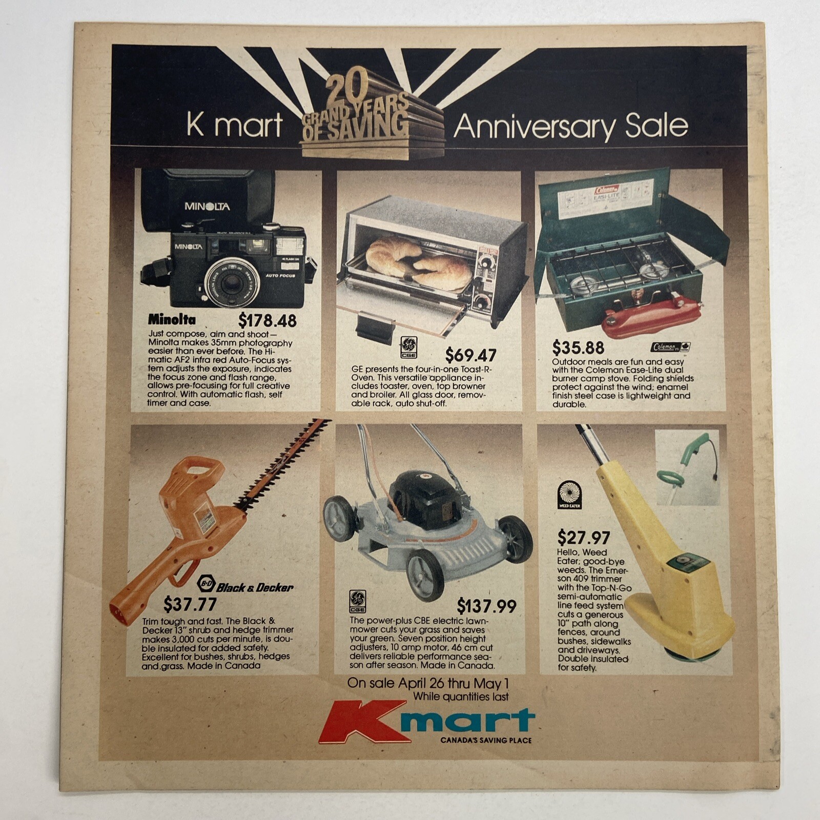 The Weekend Sun Today Magazine April 24, 1982 | eBay