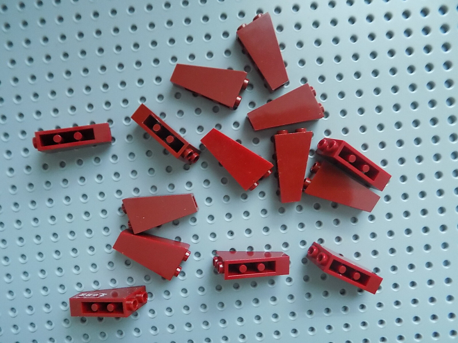 Lego Dark Red Slope, Inverted 75 2 x 1 x 3 2449 lot of 14 pieces | eBay