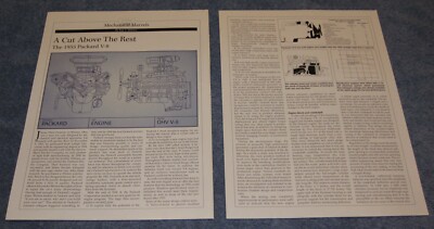 1955 Packard OHV 352-cui V8 Engine History Info Article "A Cut Above ...