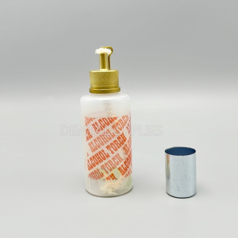 Dental Alcohol Burner Lamp Plastic Alcohol Torch Bottle Copper Plated ...