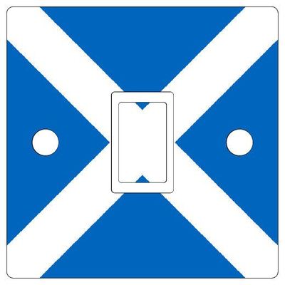 Scottish Flag Light Switch Sticker vinyl cover skin [Single with Holes ...