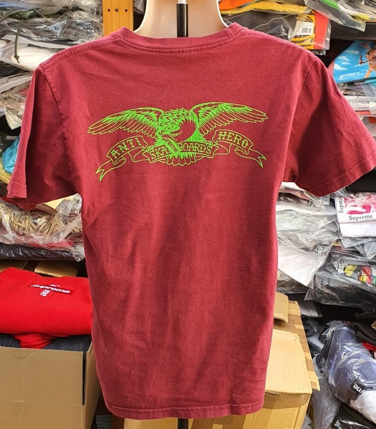 SS16 Supreme x Anti Hero Eagle pocket tee burgundy T-shirt SS16 Supreme x Anti Hero Eagle pocket tee burgundy T-shirt