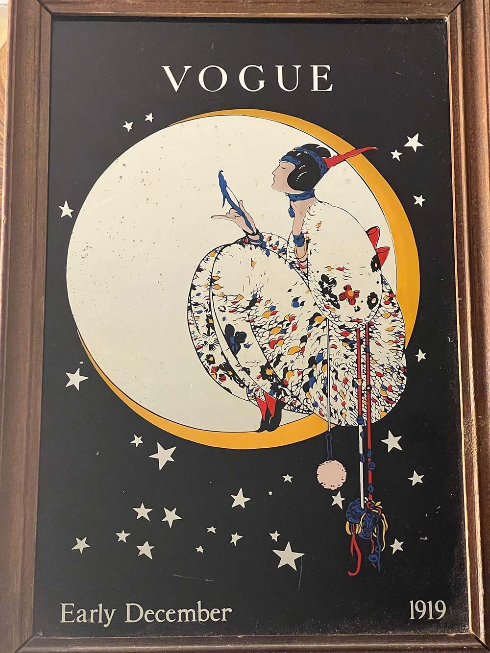 Rare, Vintage "Vogue" Mirror 1919 - Hand Made in England (original ...