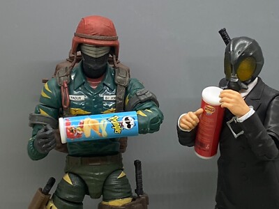 RED Pringles Lay Chips Can Miniature Action Figure Marvel GI Joe ...