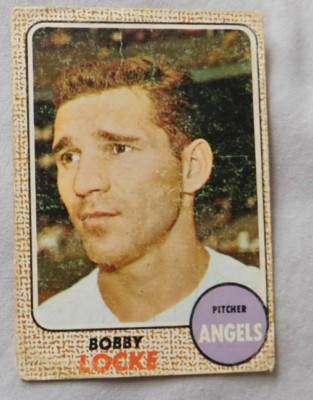 1968 Topps #24 Bob Locke California Angels Baseball Card good | eBay