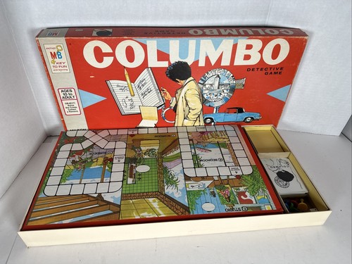 Columbo Detective Board Game Milton Bradley Complete VG Condition 1973 ...