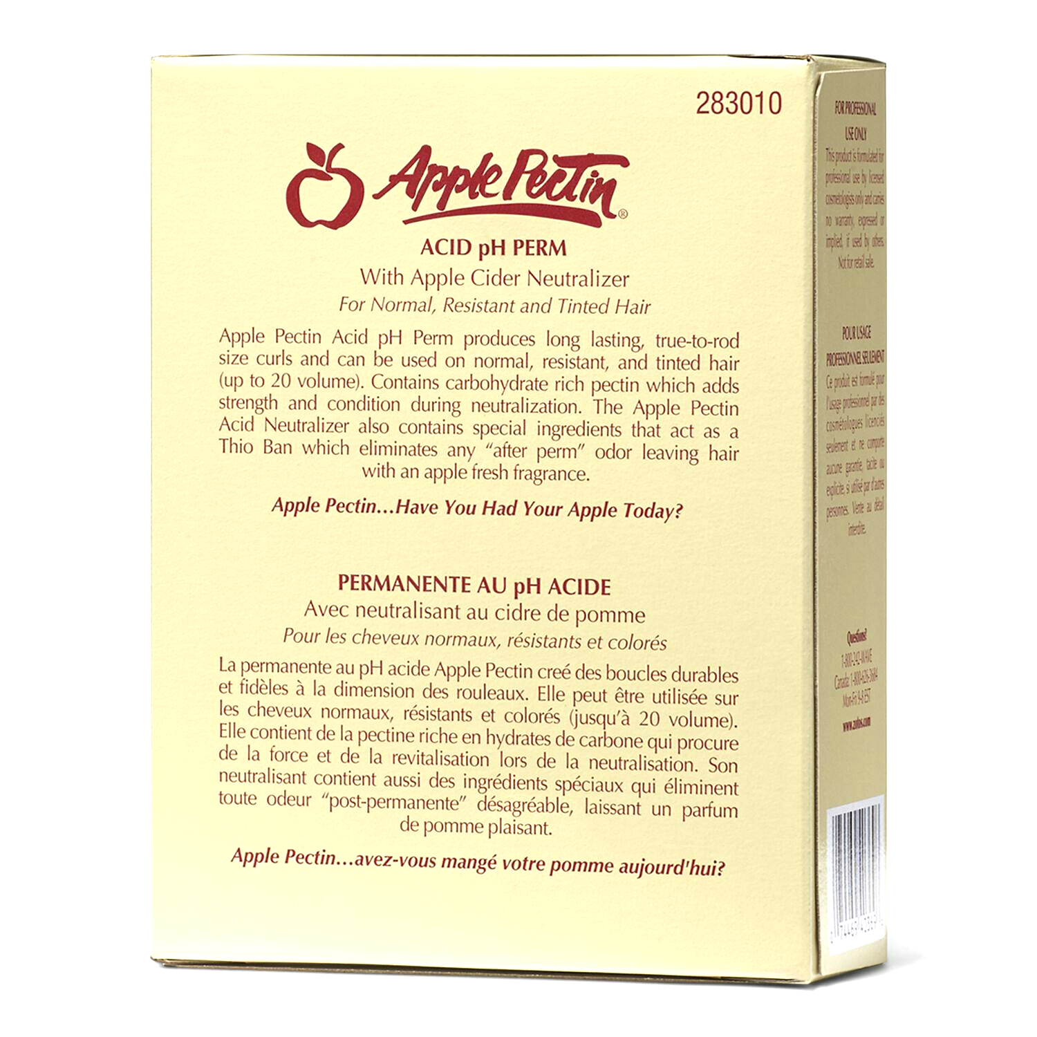Apple Pectin Acid pH Perm For Normal. Resistant , Tinted Hair 1 ...
