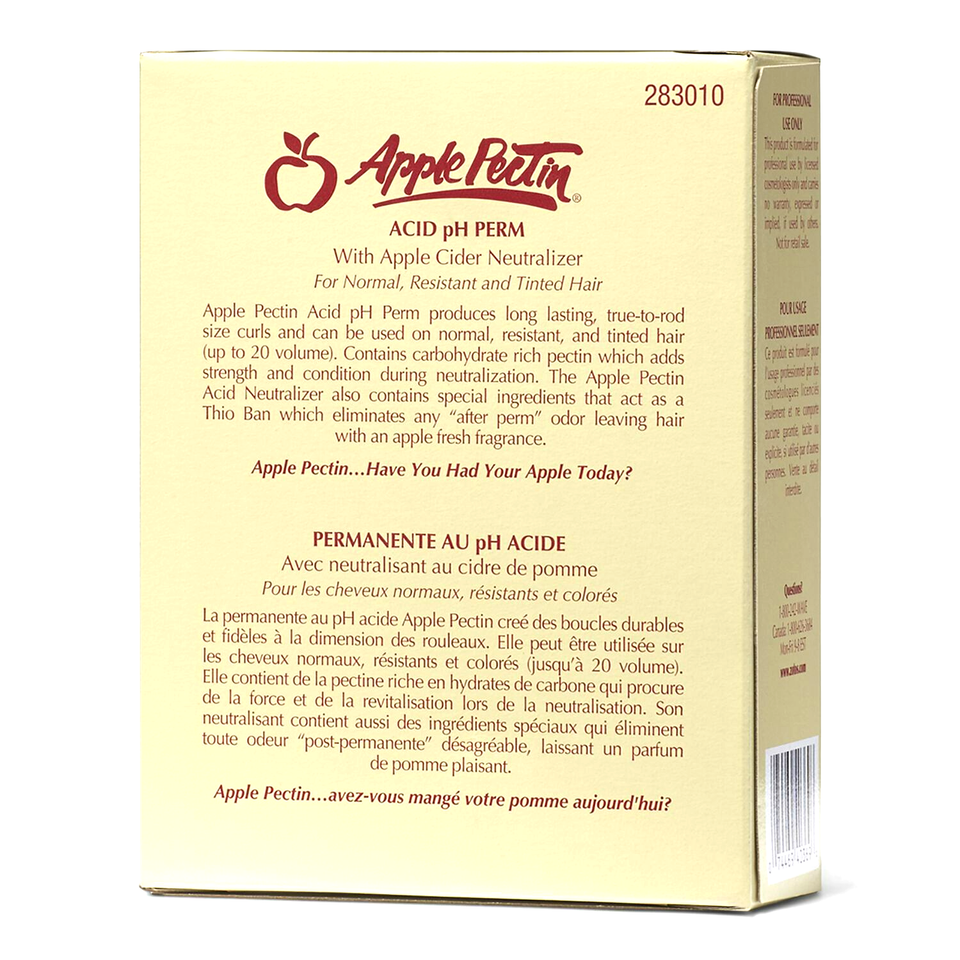 Apple Pectin Acid pH Perm For Normal. Resistant , Tinted Hair 1 ...