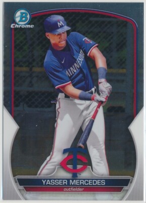 Yasser Mercedes - Minnesota Twins - 2023 Bowman - Chrome Prospect - # ...