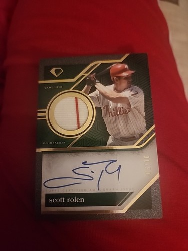 2024 Diamond Icons Scott Rolen Autograph Game Used Relic /10 Phillies ...