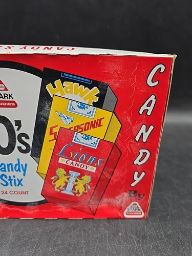 Vintage Necco Stark CANDY STIX Display Box w/24 Original Packs SEALED ...