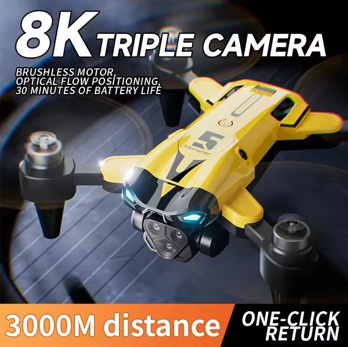 drone with hd camera 4k, GPS, For professional, Triple Camera | eBay