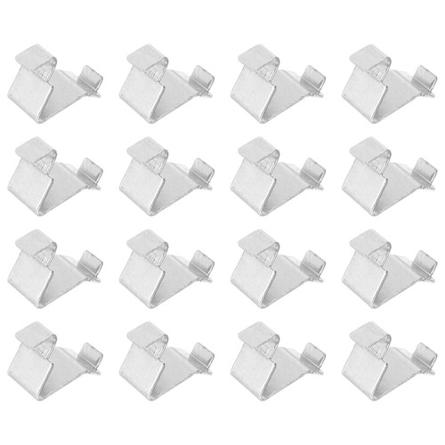 16pcs Cabinet Shelf Clips Steel Adjustable Shelf Clip Supports, Silver ...