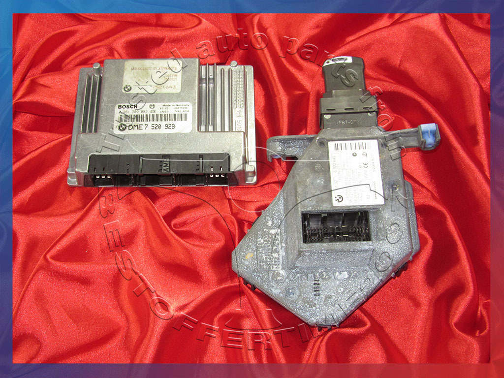 BMW E65 E66 7 series 3.5i 4.5i N62 Engine ECU SET DME RHD CAS/ZAS START ...