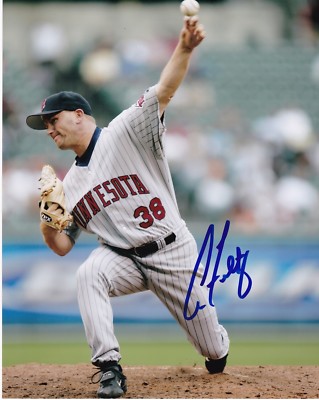 AARON FULTZ MINNESOTA TWINS ACTION SIGNED 8x10 | eBay
