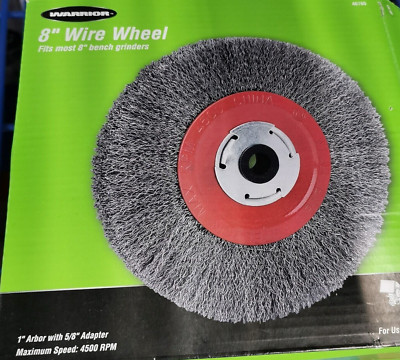 8" Inch Round Wire Wheel Crimped Steel Wire Brush Wheel For Bench ...