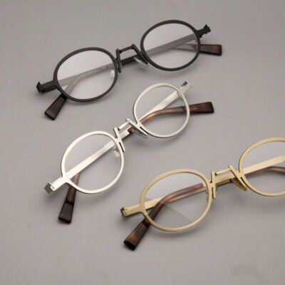 Small Round Vintage Men Woman RX able Glasses Eyeglass Retro Frames 43 ...
