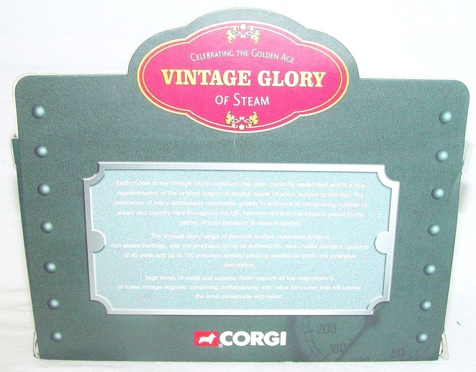Corgi Vintage Glory THE GARRETT 4CD "BUNTY" STEAM ENGINE Road Tractor ...