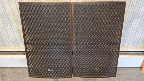 Pair of Vintage SANSUI SP-2700 CURVED WOOD GRILLS; Nice! | eBay