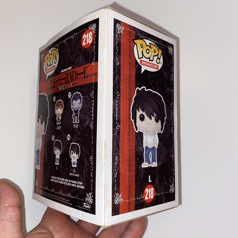 Funko Pop Animation Death Note L #218 Vaulted Box Damage/stain See ...
