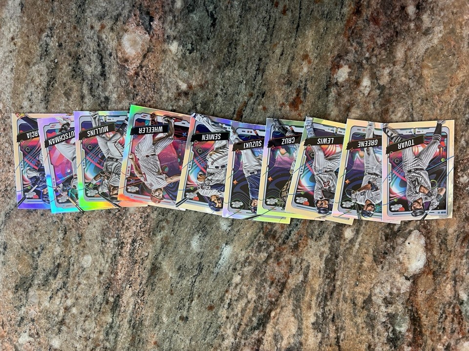 2024 Topps Chrome Cosmic Baseball 732 Card Lot Rookies Veterans And ...