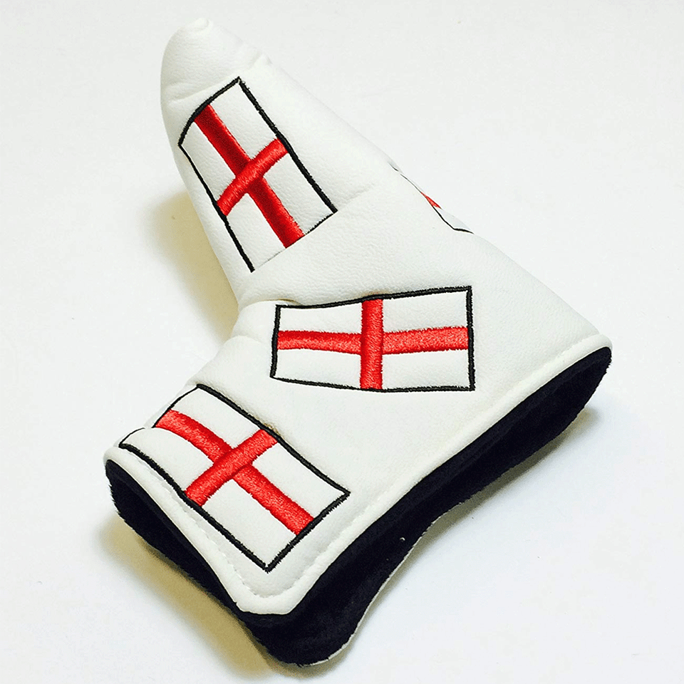 ENGLAND ST GEORGE GOLF PUTTER HEADCOVER - FITS SCOTTY CAMERON, PING ...