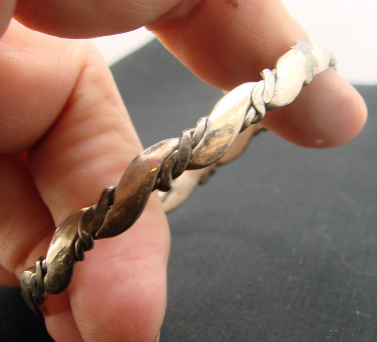 Vintage Old Taxco Twisted Flattened Rope Design Bangl… - Gem