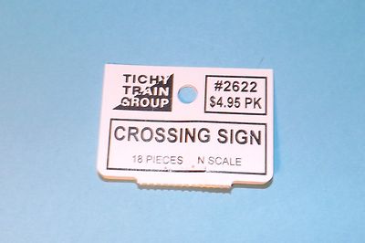 N SCALE CROSSING SIGNS 18 PCS BY tichy group #2622 | eBay