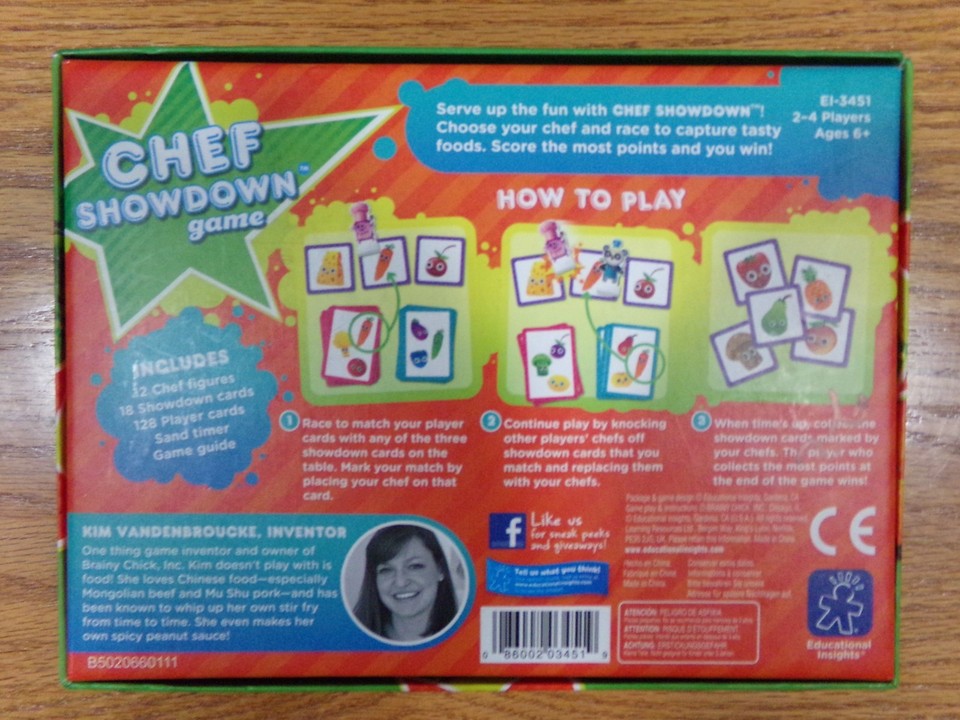 CHEF SHOWDOWN GAME FLIPPING SCRAMBLING FOOD MATCHING FRENZY EDUCATIONAL ...