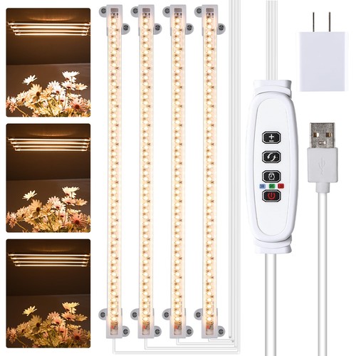 LED Plant Growing lamp, 3000K Full Spectrum Grow Light Strips for ...
