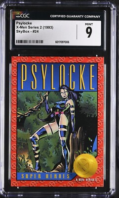 PSYLOCKE CGC 9 X-Men Series 2 Trading Card | eBay