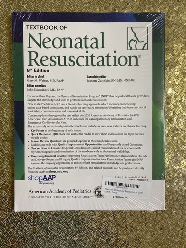 Textbook of Neonatal Resuscitation NRP 8th Edition | eBay