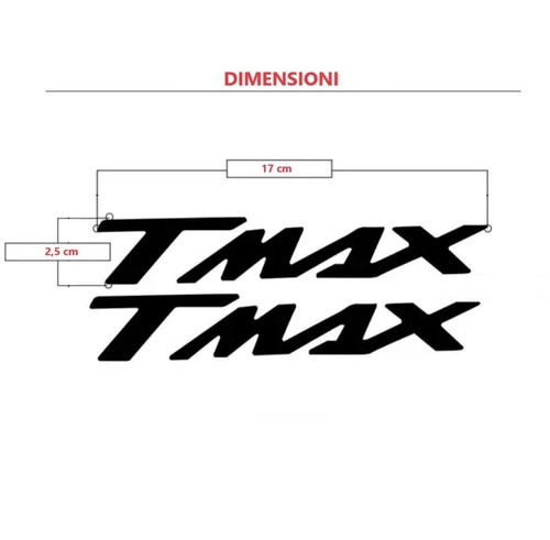 KIT 2 3D RESIN TMAX STICKERS WRITTEN + 2 FORKS 50MM BLUE LOGOS NEW SET ...