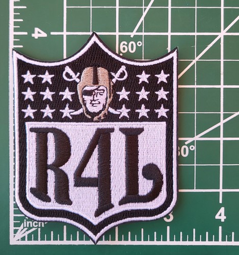 Las Vegas Raiders Raider For Life Iron On Embroidered Patch ~ FREE Stamped Mail | eBay