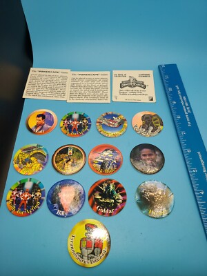 Lot of Mighty Morphin Power Rangers POGS (13) w/ Instructions | eBay