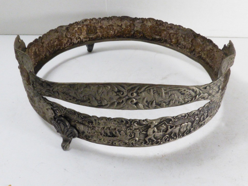 VTG Holland Ware W.M. MTS. MWC Co. Silver E.P. on Copper Bowl Holder ...