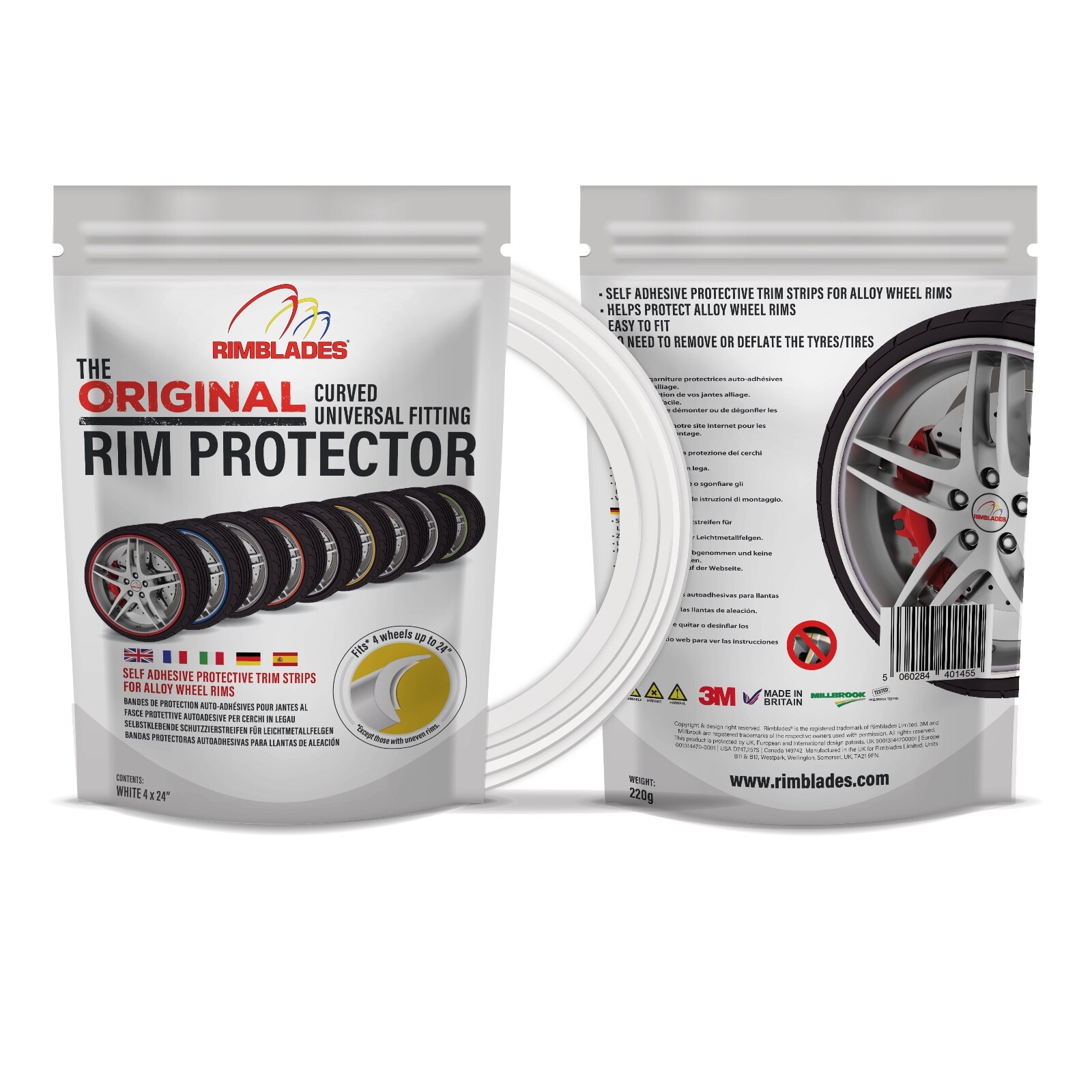 WHITE Rimblades Original Alloy Wheel Rim | Grelly UK