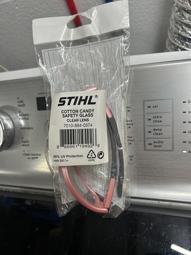 New Stihl Cotton Candy Safety Glasses Clear Lens 70108840374 Pink 99% ...