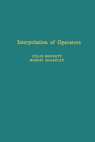 Colin Bennett Robert C. Sharpley Interpolation of Operators (Relié) | eBay