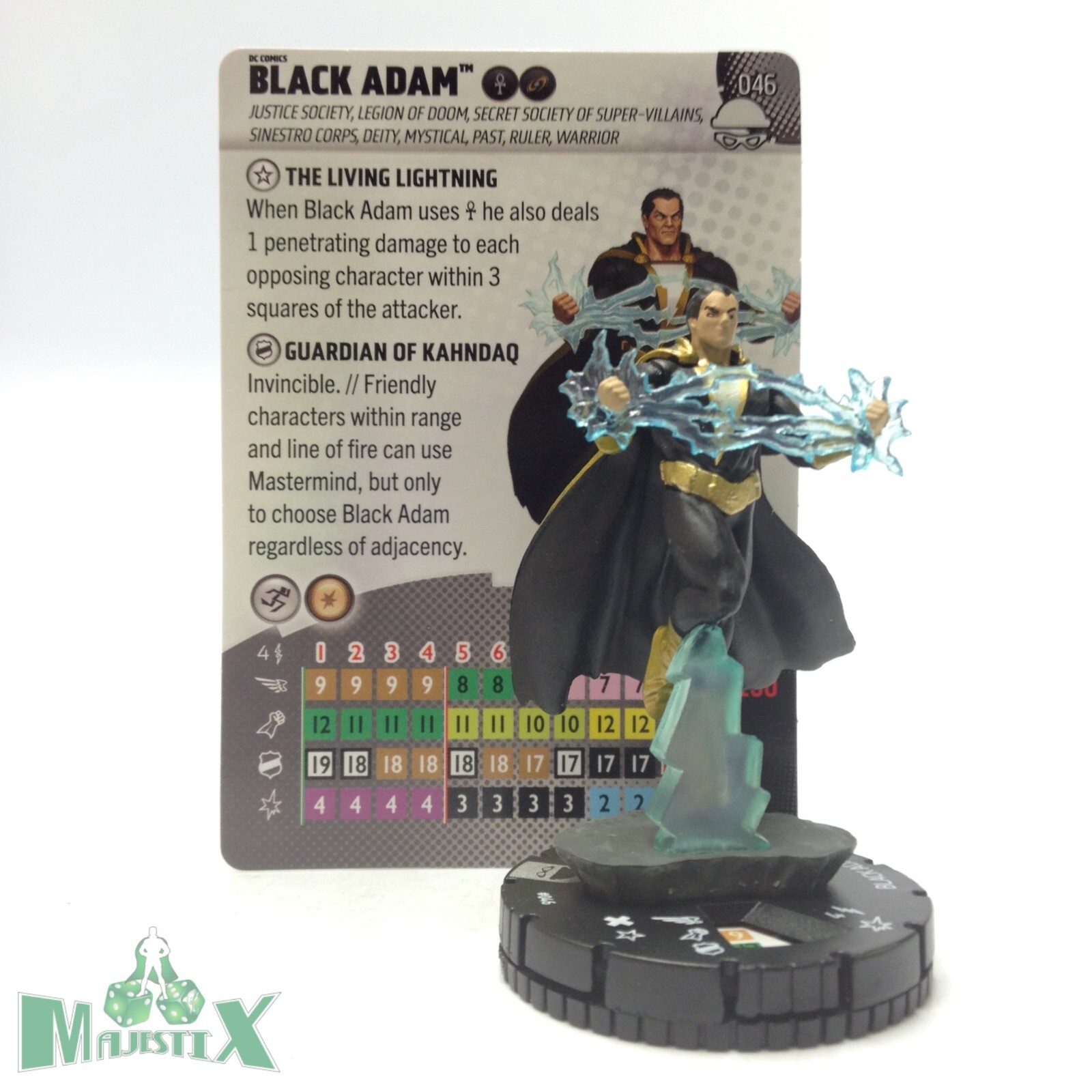 Heroclix DC Notorious set Black Adam #046 Rare figure w/card! | eBay