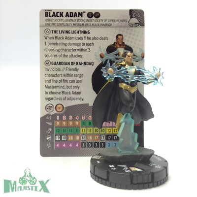 Heroclix DC Notorious set Black Adam #046 Rare figure w/card! | eBay