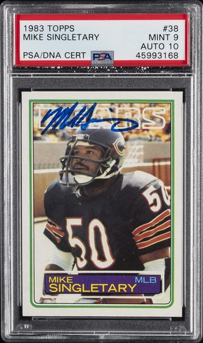 1983 TOPPS #38 MIKE SINGLETARY PSA 9 AUTO 10 | eBay