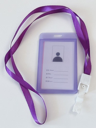 Name Badge Swipe Work Pastel Opal Card Holder Security ID Pull Tag ...