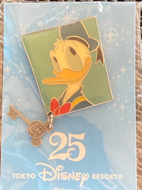 Disney TDR Donald Duck Donald's Screen Debut Day Silver Key Dangle TDL ...