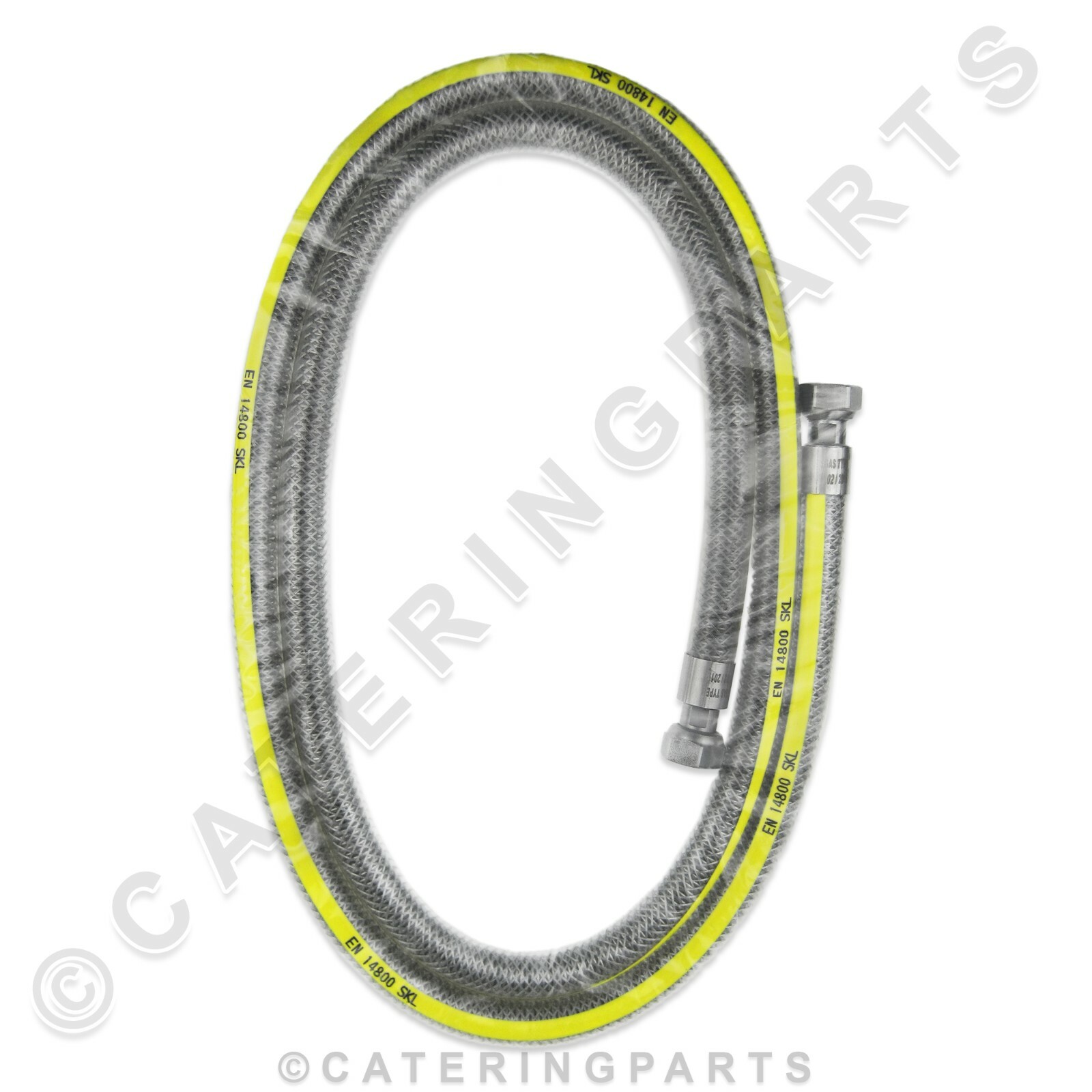 FLEXIBLE GAS HOB COOKER 2000mm CONNECTOR HOSE 1/2" BSP FEMALE 2M FOR ...