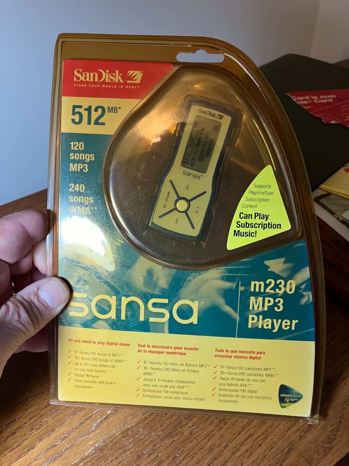 SanDisk Sansa m230 Blue ( 512 MB ) Digital Media Player for sale online ...